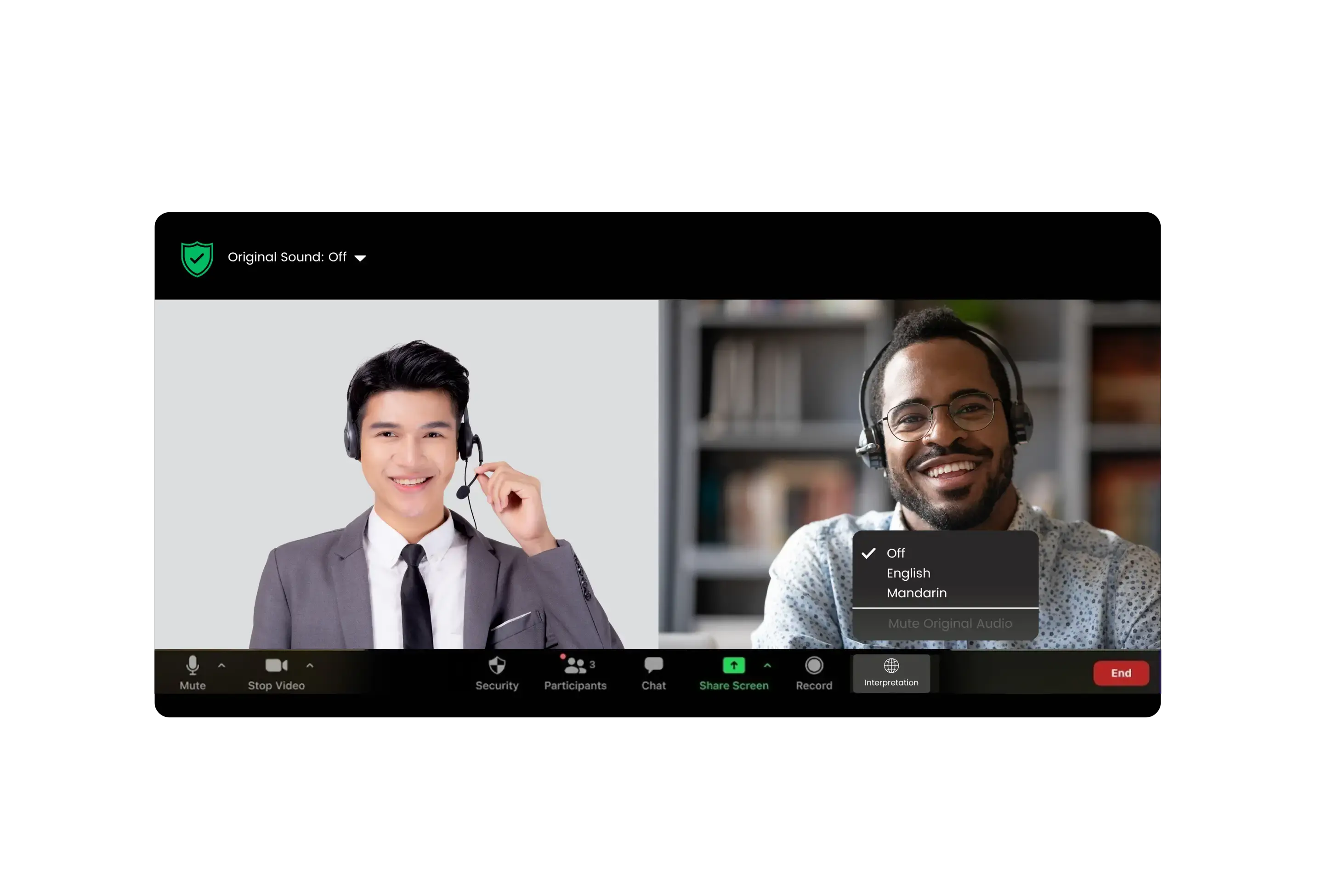 Interpretation and Live Translation for Zoom | Interprefy